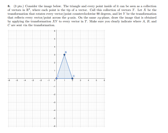 Solved 8. (3 pts.) Consider the image below. The triangle | Chegg.com