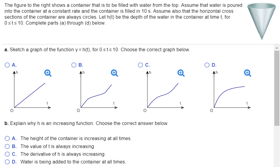 Solved The figure to the right shows a container that is to | Chegg.com