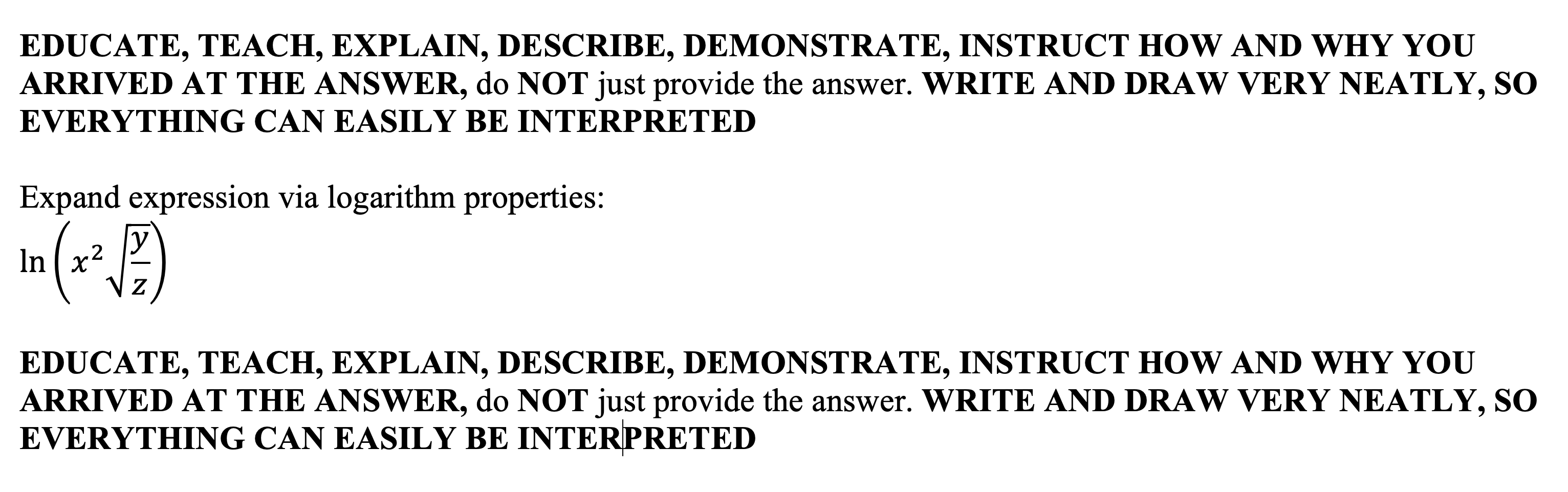 Solved EDUCATE, TEACH, EXPLAIN, DESCRIBE, | Chegg.com