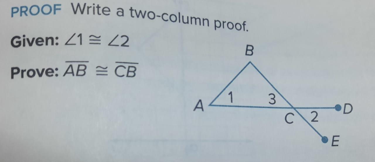 Solved PROOF Write a two-column proof. Given: Z1 = 22 B. | Chegg.com