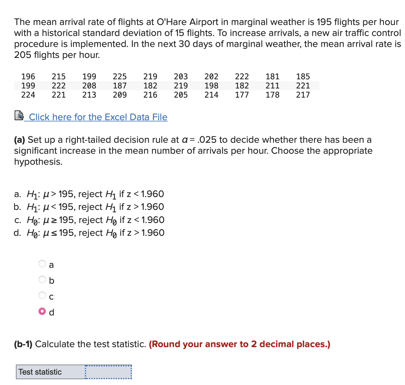 Solved The mean arrival rate of flights at O'Hare Airport in | Chegg.com