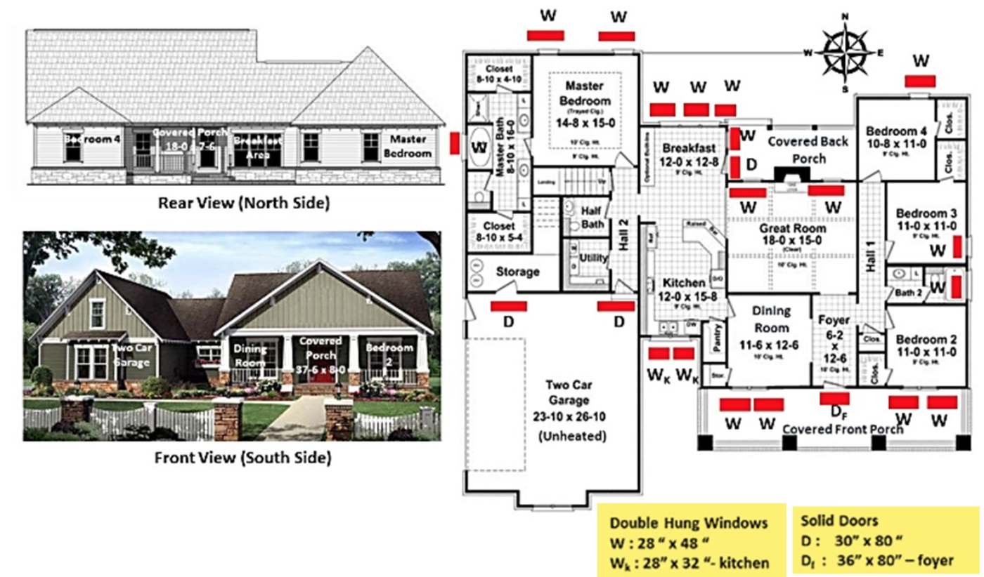 Solved The floor plan of a house in Boston, Massachusetts is | Chegg.com