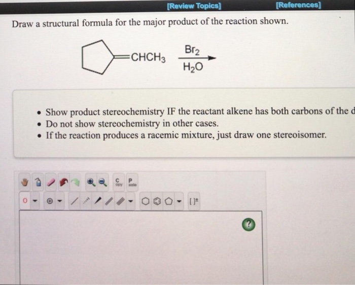 Solved [Review Topics [References] Draw a structural formula | Chegg.com