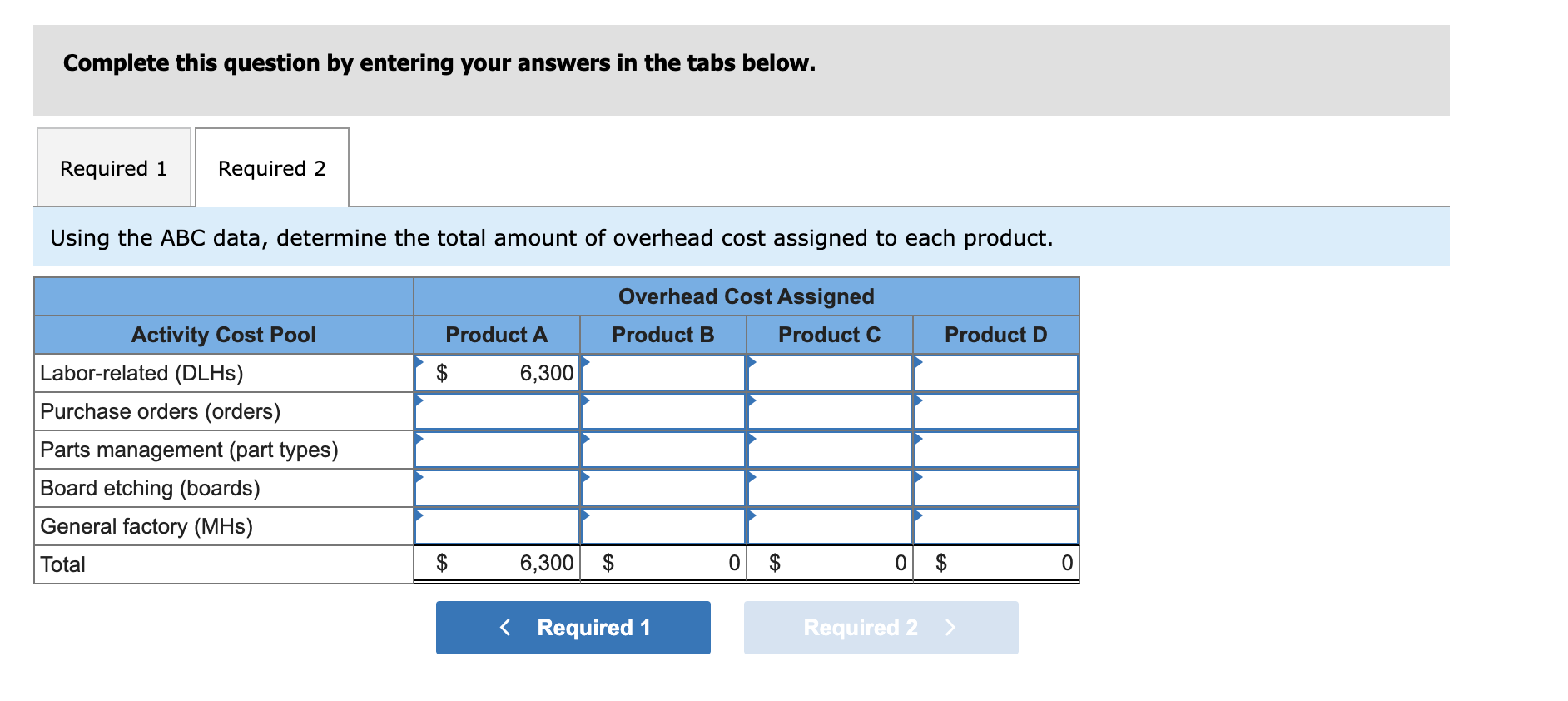 Solved Exercise 4-5 Assigning Overhead to Products in ABC | Chegg.com