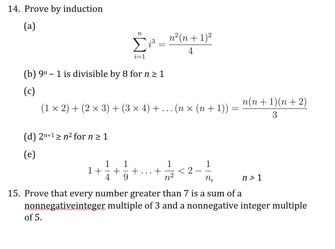 Solved 14 Prove By Induction a r N n 1 b 9n 1 Chegg Solved 14 Prove By Induction a r N n 1 b 9n 1 Chegg