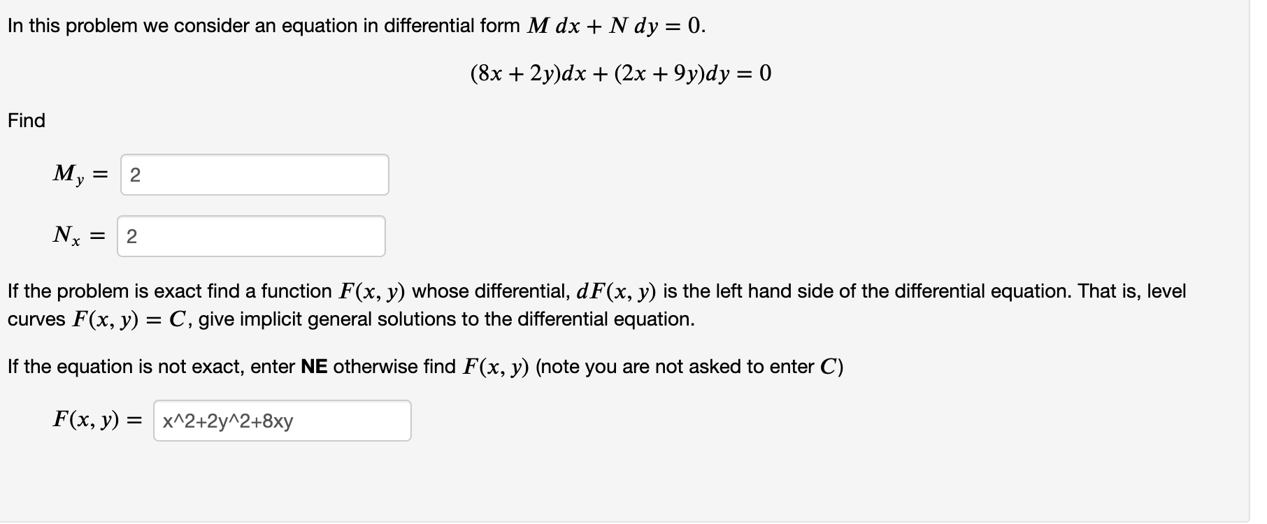 Solved In this problem we consider an equation in | Chegg.com