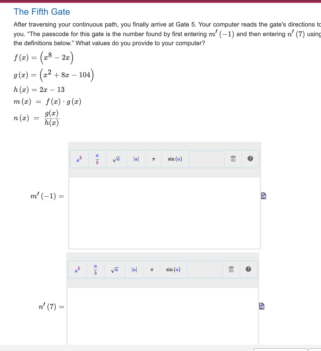 Solved After traversing your continuous path, you finally | Chegg.com
