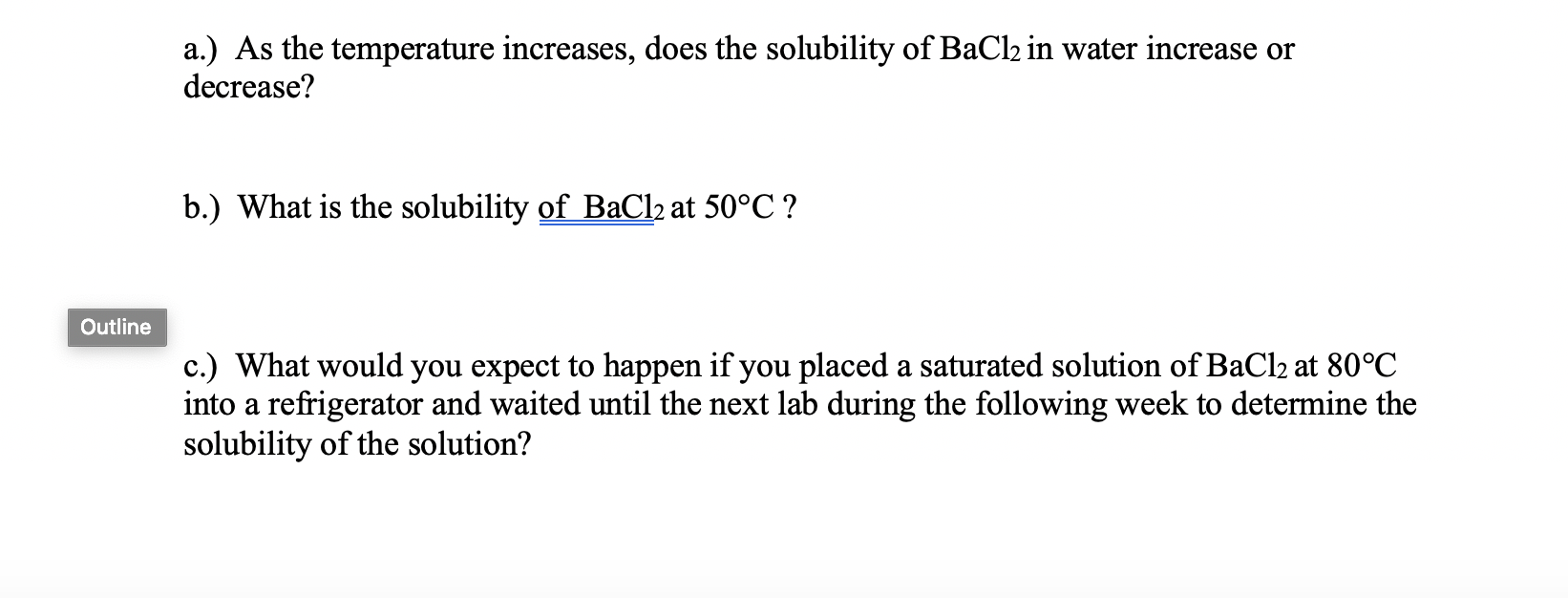 Solved 8. From the solubility information in the table | Chegg.com
