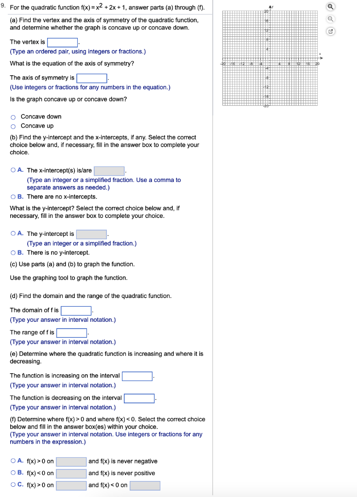 Solved 1 10. For the quadratic function f(x) = - 2x2 + 2x - | Chegg.com