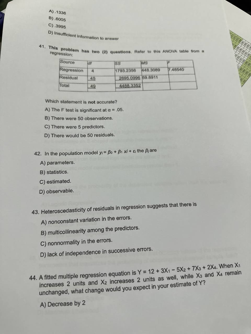 Solved 36. This problem has three (3) questions. Consider a | Chegg.com