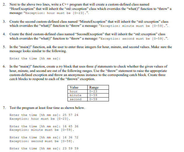 Solved 2. Next to the above two lines, write a C++ program | Chegg.com