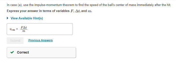 Solved Using Results From The Previous Part Find Vcm As