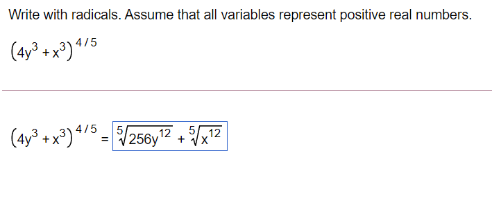 Solved Write with radicals. Assume that all variables | Chegg.com