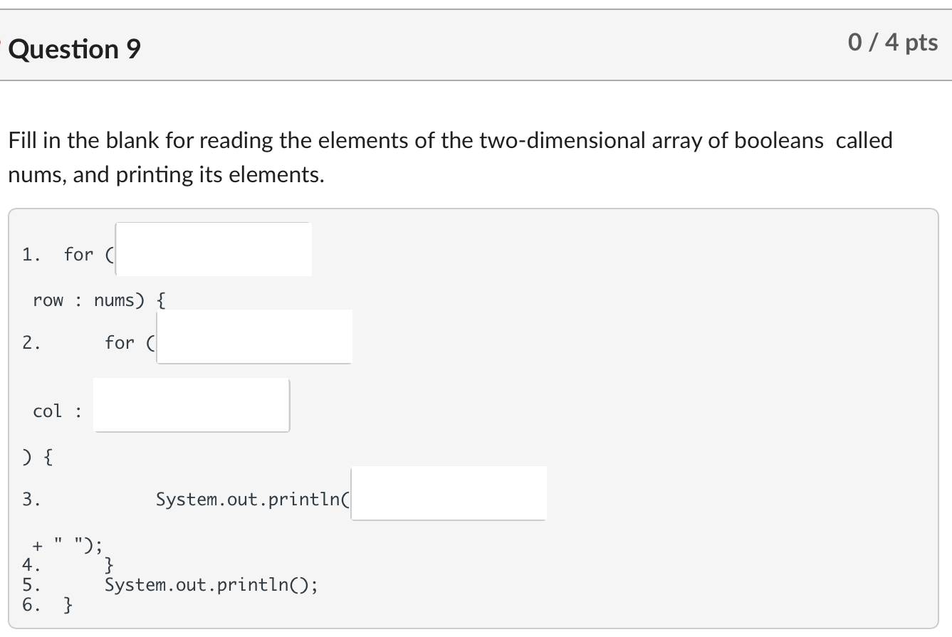 Solved Fill in the blank for reading the elements of the | Chegg.com