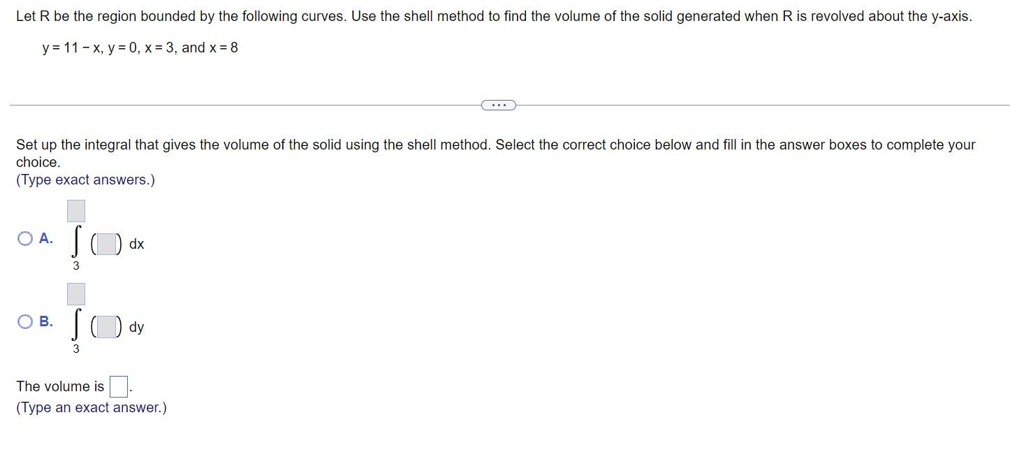 Solved Let R be the region bounded by the following curves. | Chegg.com
