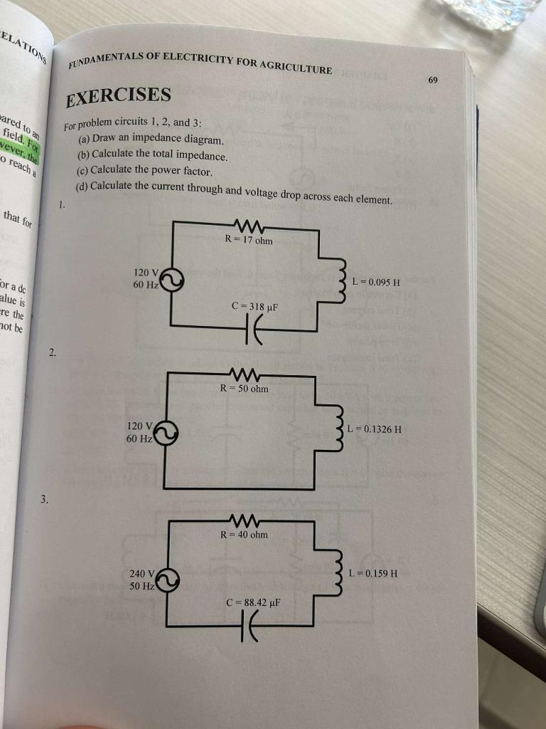 Solved EXERCISES For problem circuits 1, 2, and 3: (a) Draw | Chegg.com