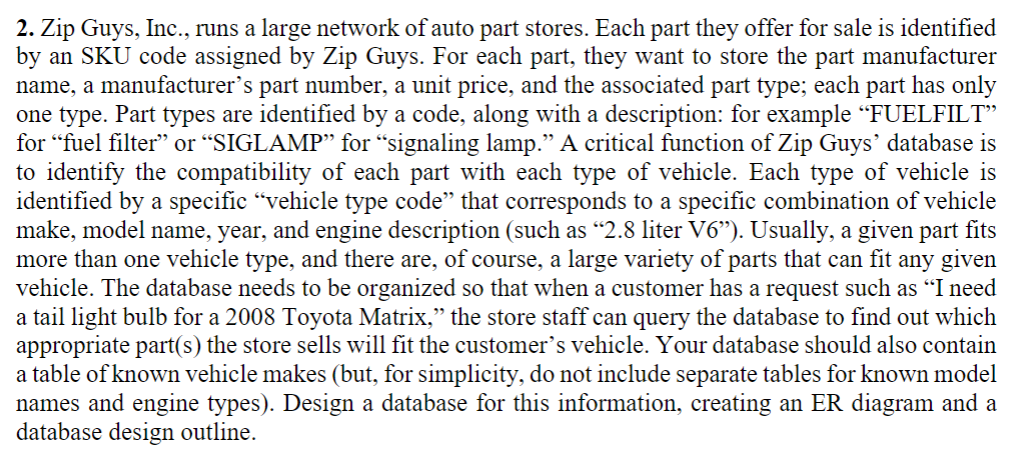 Solved For each of the following problems, design an | Chegg.com