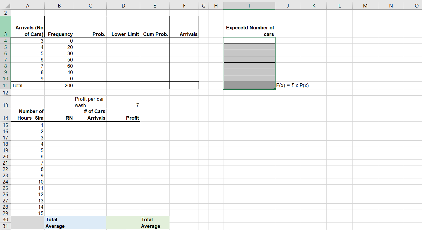 Solved Excel worksheet Simulation shows a probability | Chegg.com