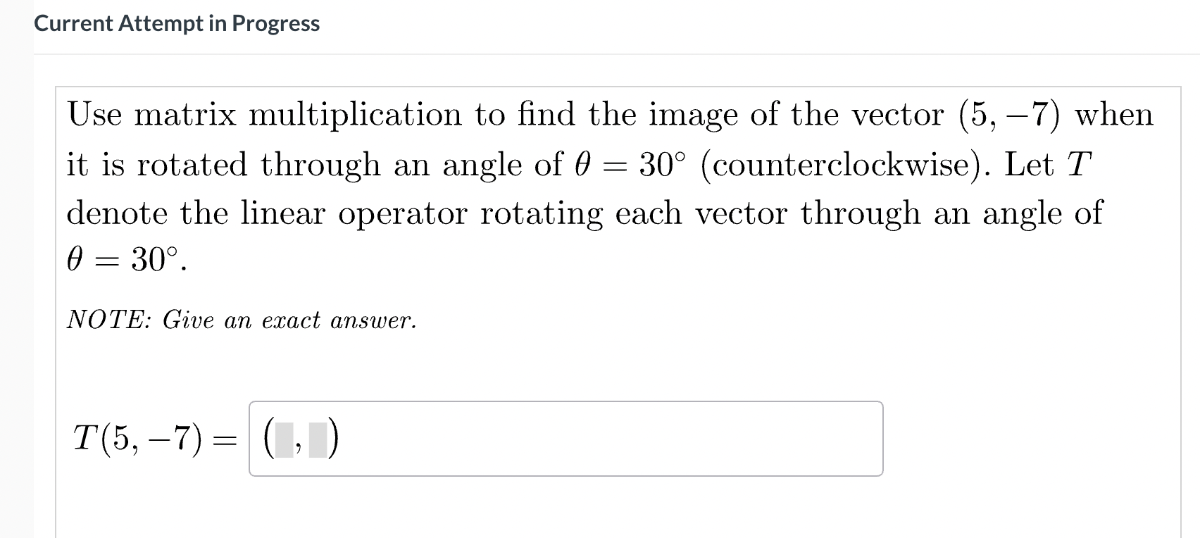 Solved Use matrix multiplication to find the image of the | Chegg.com