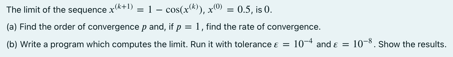 Solved The limit of the sequence | Chegg.com