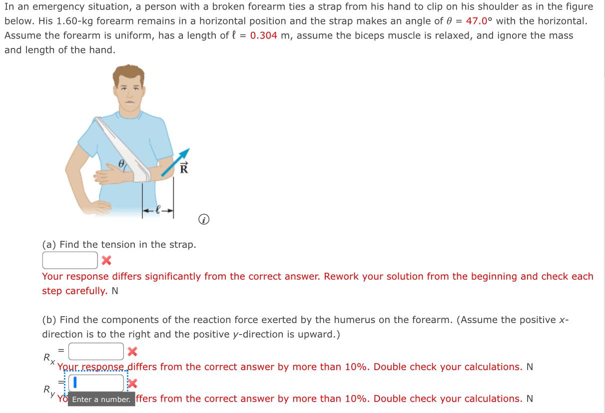 Solved In an emergency situation, a person with a broken | Chegg.com