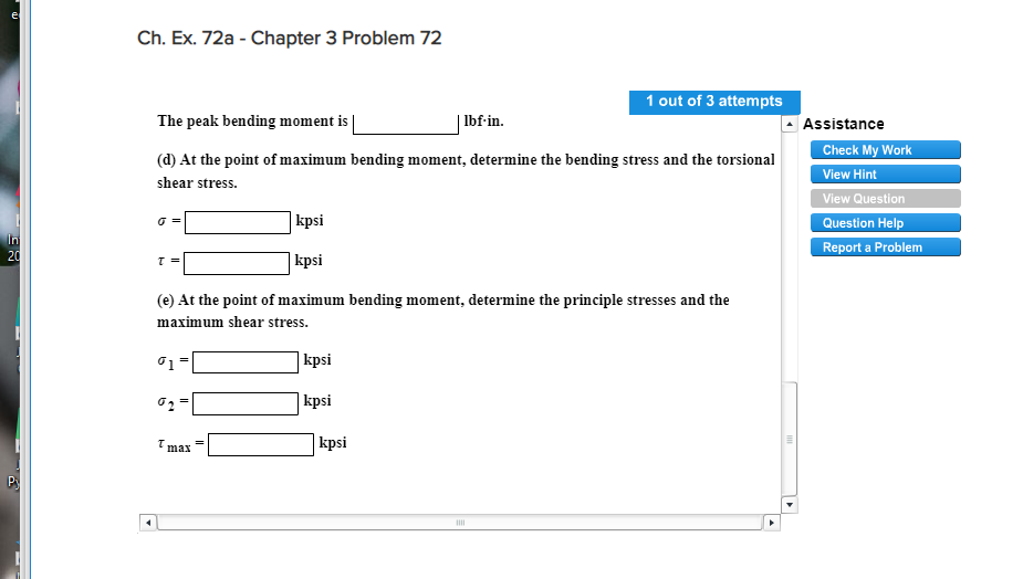 Solved Ch. Ex. 72a - Chapter 3 Problem 72 1 out of 3 | Chegg.com