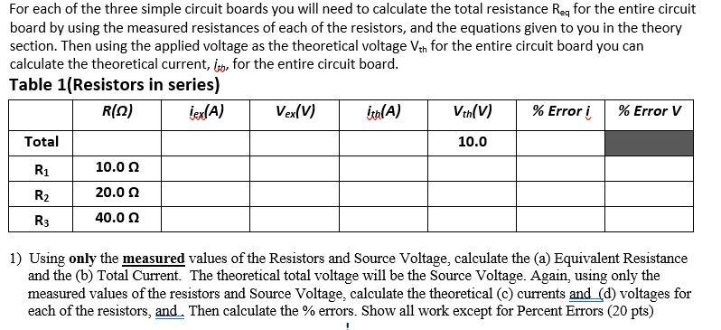 For each of the three simple circuit boards you will | Chegg.com