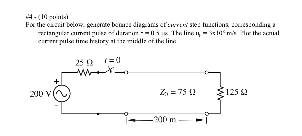 Solved #4 - (10 points) For the circuit below, generate | Chegg.com