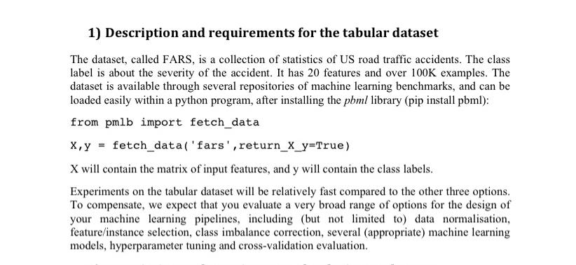 Solved 1 Description And Requirements For The Tabular 