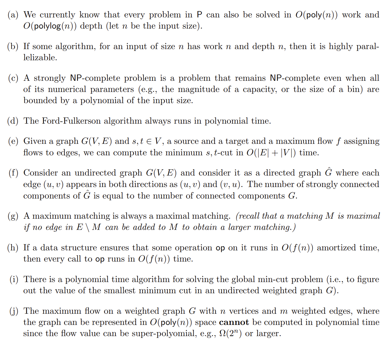 Solved (a) We currently know that every problem in P can | Chegg.com