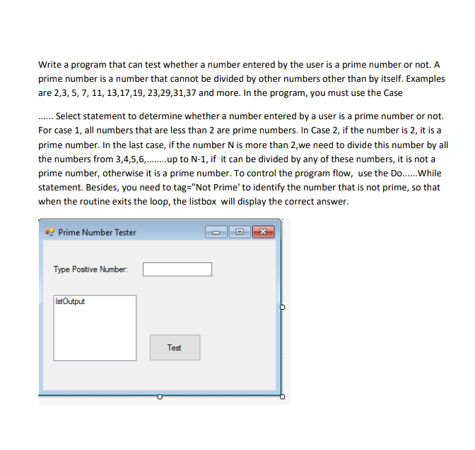 Solved Write a program that can test whether a number | Chegg.com