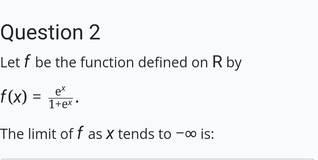 Solved Let f be the function defined on R by f(x)=1+exex. | Chegg.com