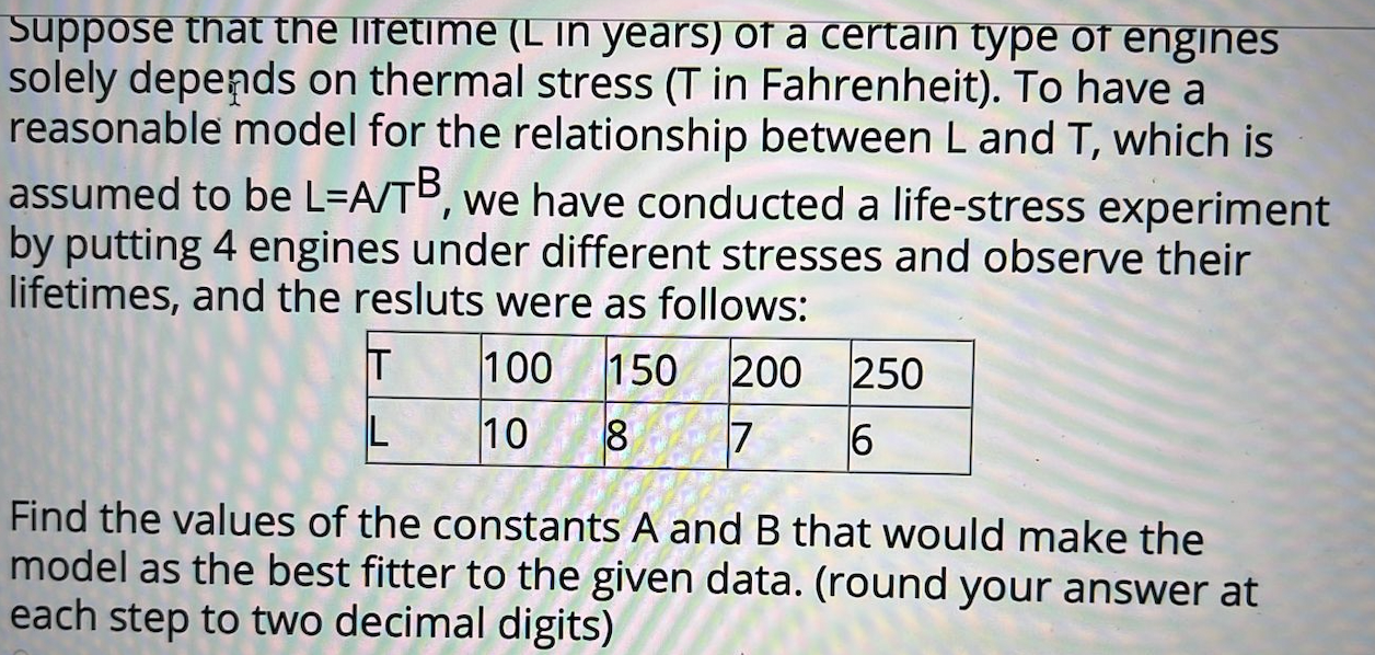 Solved Suppose that the lifetime (L in years) of a certain | Chegg.com