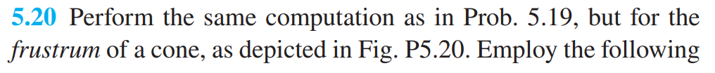 Solved 5.20 Perform the same computation as in Prob. 5.19, | Chegg.com