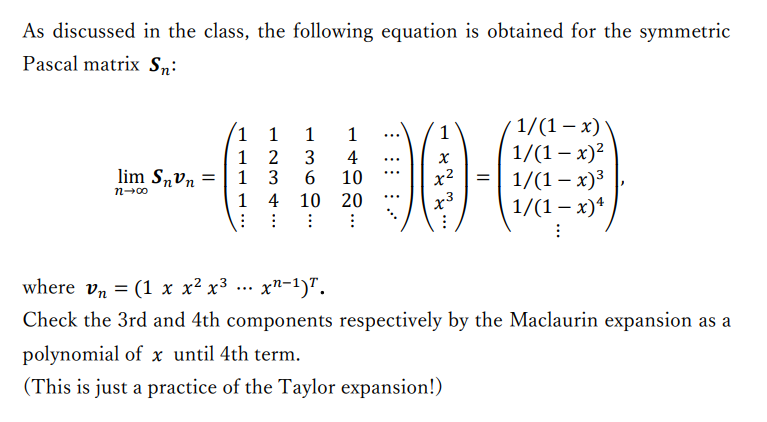 Solved As discussed in the class, the following equation is | Chegg.com