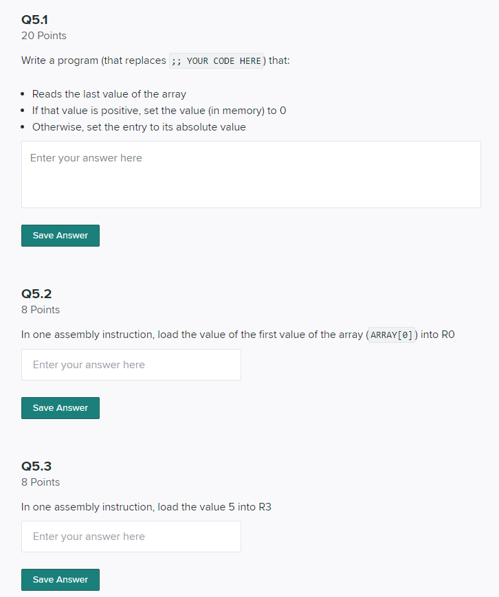 Solved Q5 LC-3 Assembly - Coding 2 36 Points Given the | Chegg.com