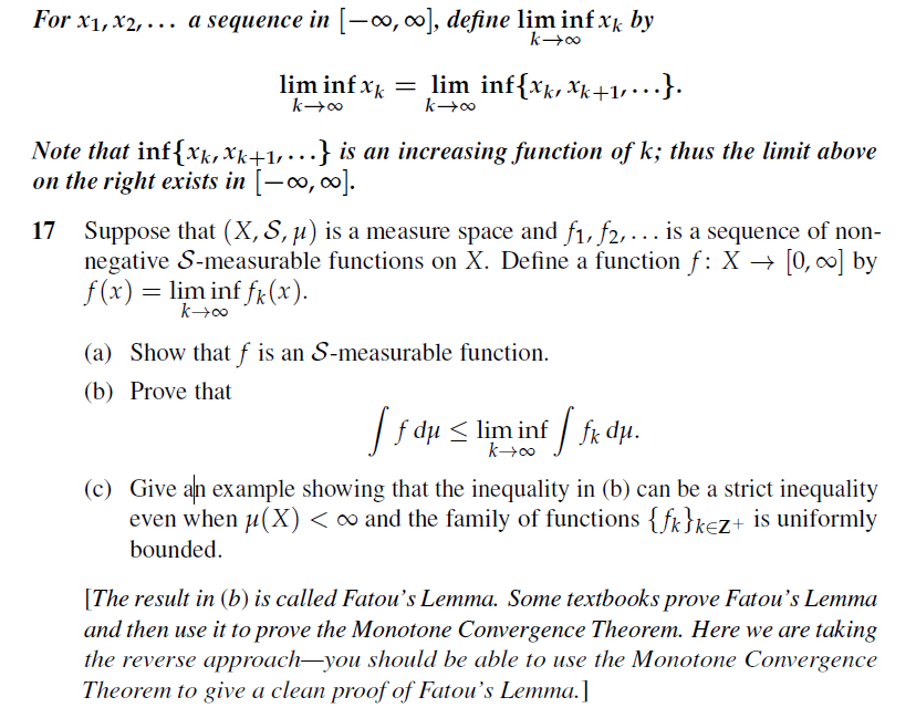 Solved For x1, x2, ... a sequence in [-00,00), define lim | Chegg.com