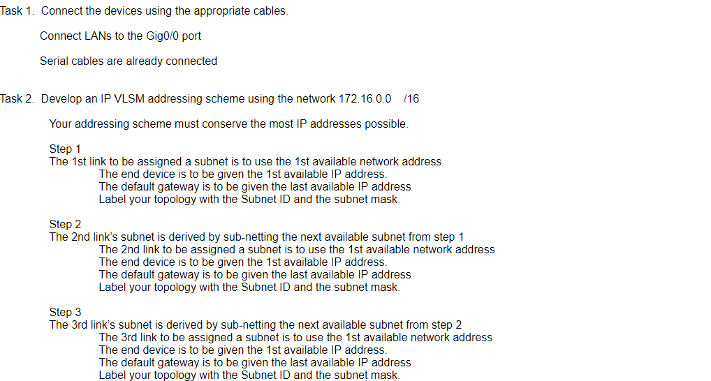 Solved Task 1. Connect the devices using the appropriate | Chegg.com