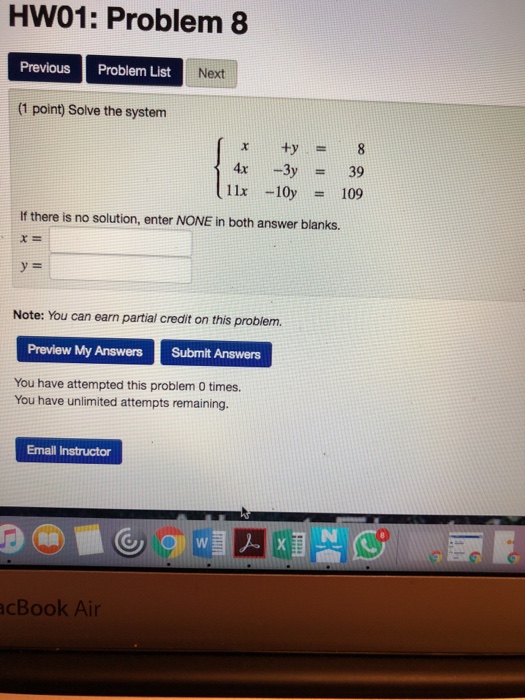 Solved HW01: Problem 5 Previous Problem ListNext Results for | Chegg.com