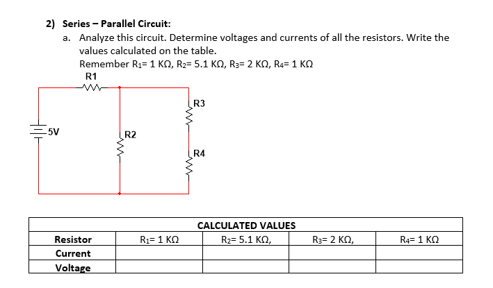Solved 2) Series - Parallel Circuit: a. Analyze this | Chegg.com