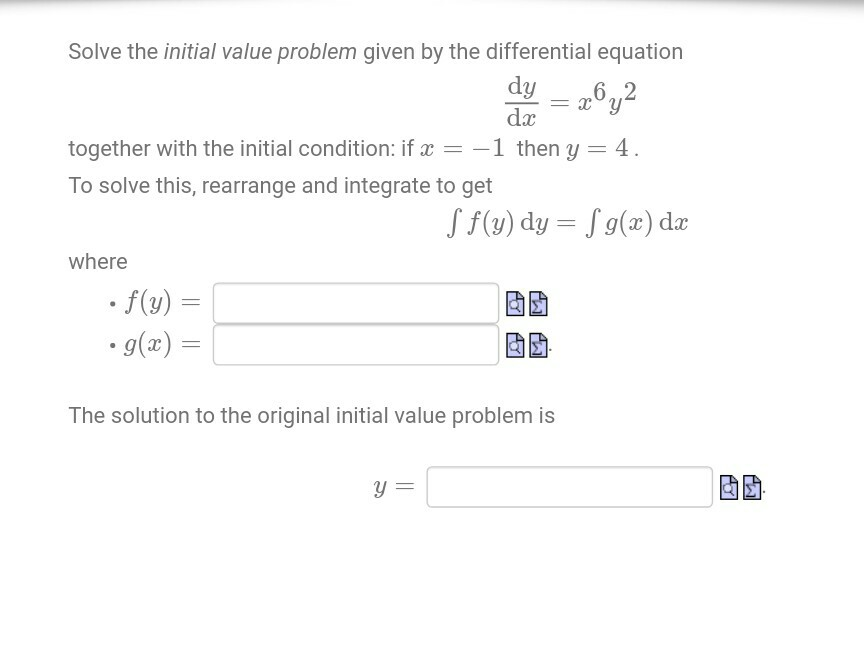Solved Solve the initial value problem given by the | Chegg.com