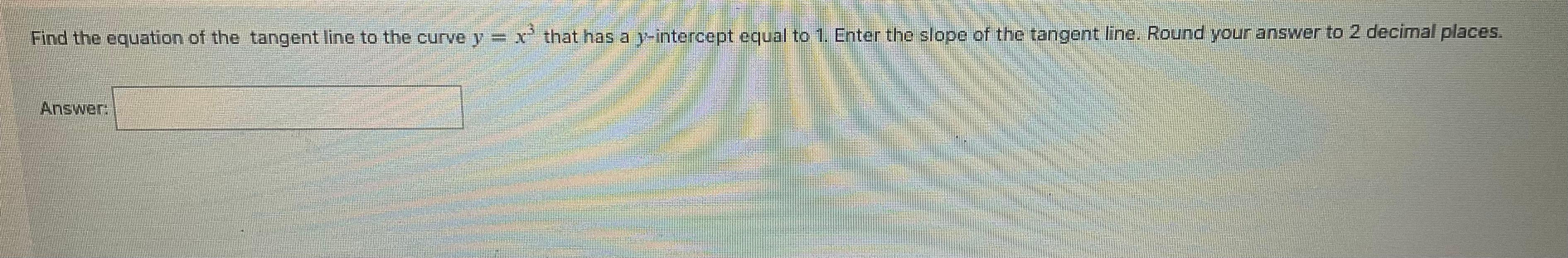 Solved Find the equation of the tangent line to the curve | Chegg.com