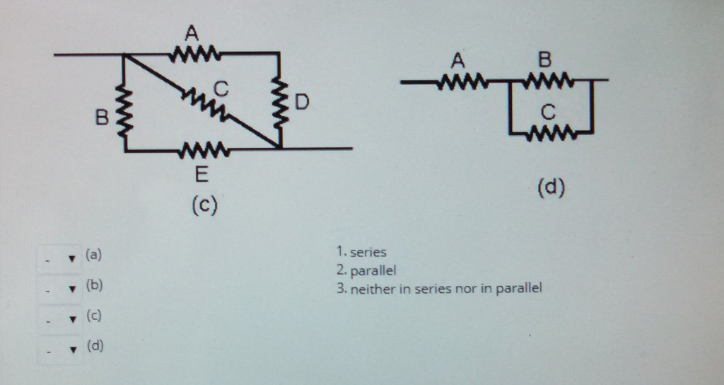 Solved QUESTION 8 In the following circuits, match whether | Chegg.com