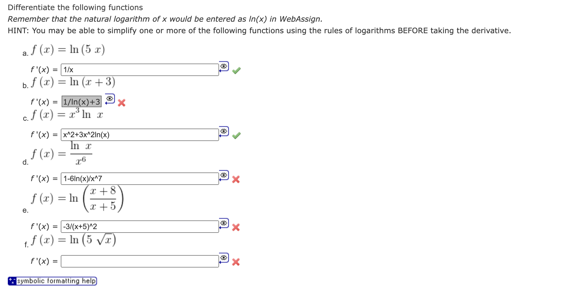 Solved Differentiate The Following Functions Remember That 