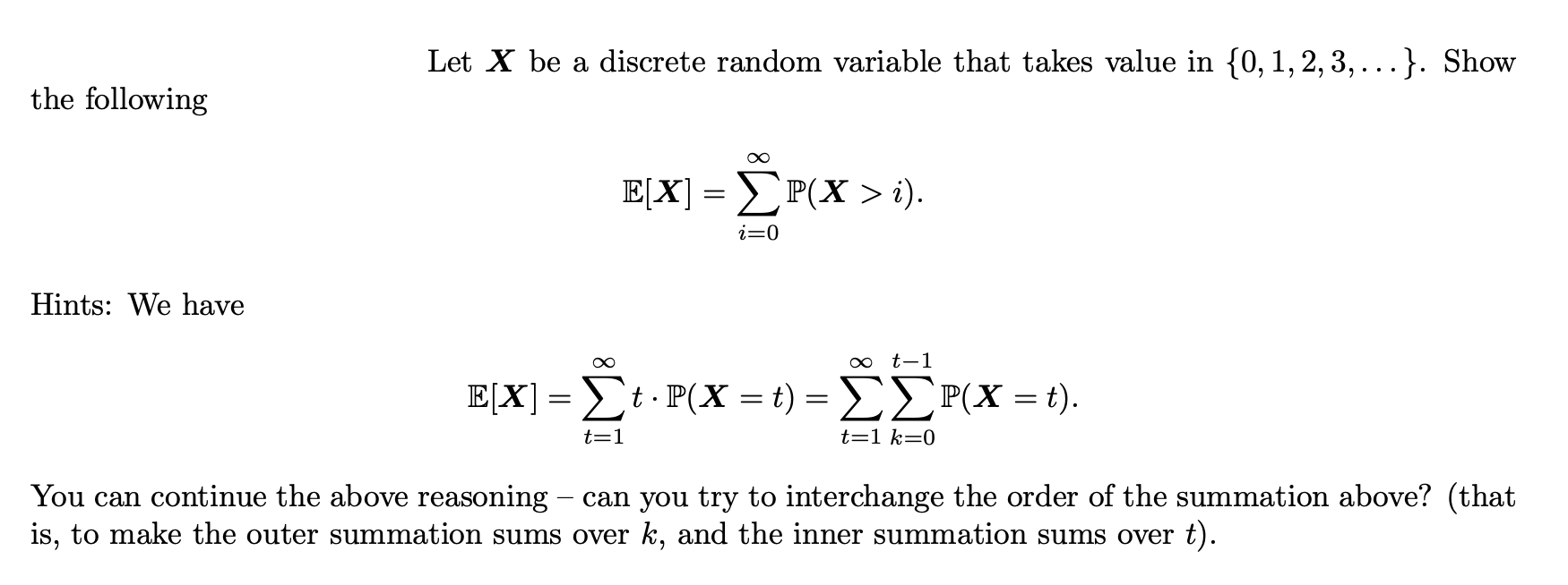 Solved Let X be a discrete random variable that takes value | Chegg.com