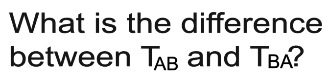 Solved What is the differencebetween TAB ﻿and TBA ? | Chegg.com