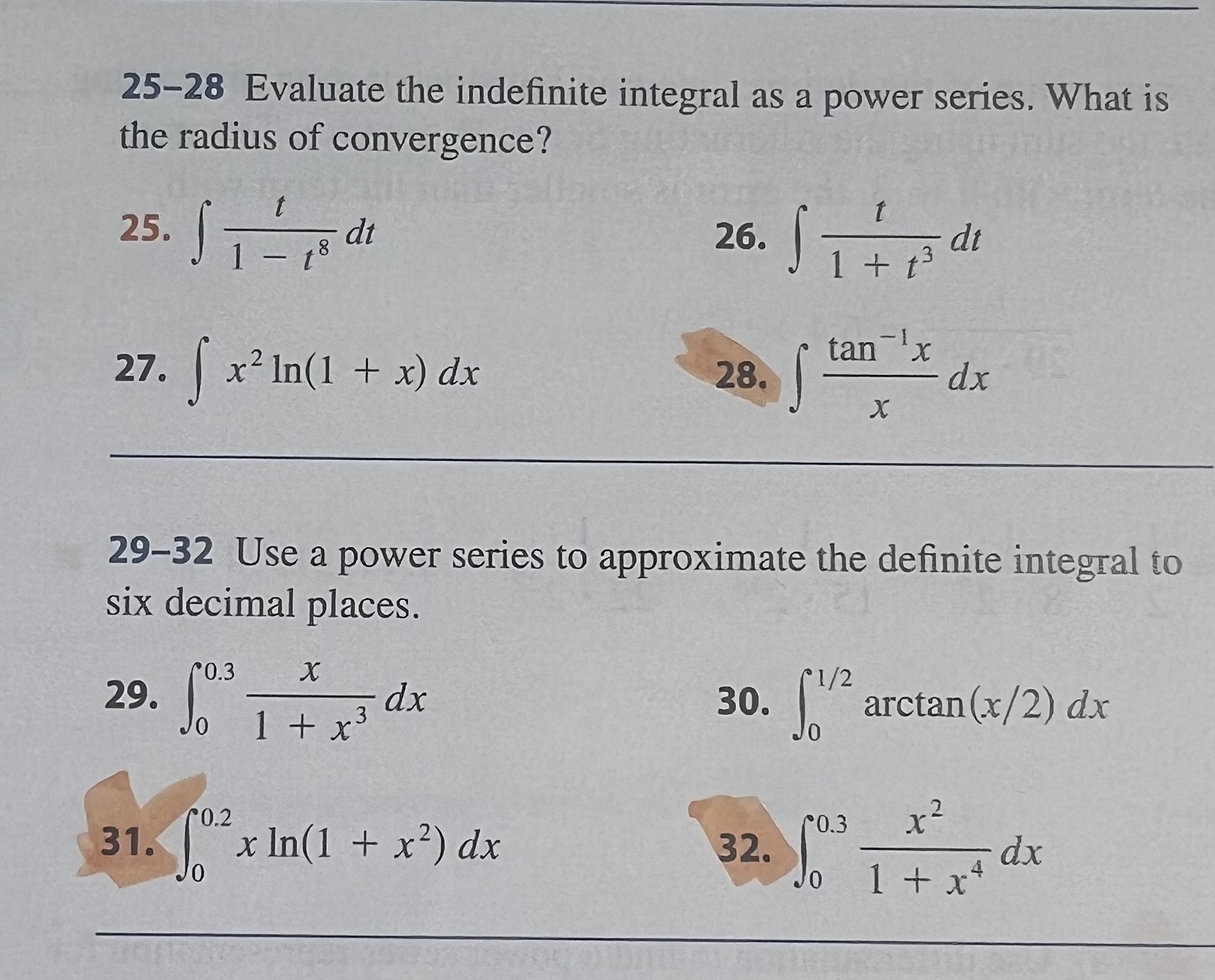 Solved 25-28 Evaluate the indefinite integral as a power | Chegg.com