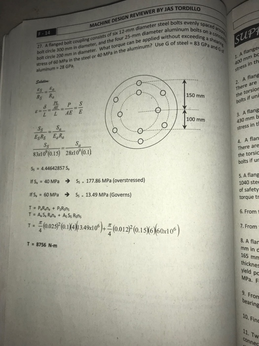 Solved Coupling (Machine Design) question 11 | Chegg.com Solved Coupling (Machine Design) question 11 | Chegg.com