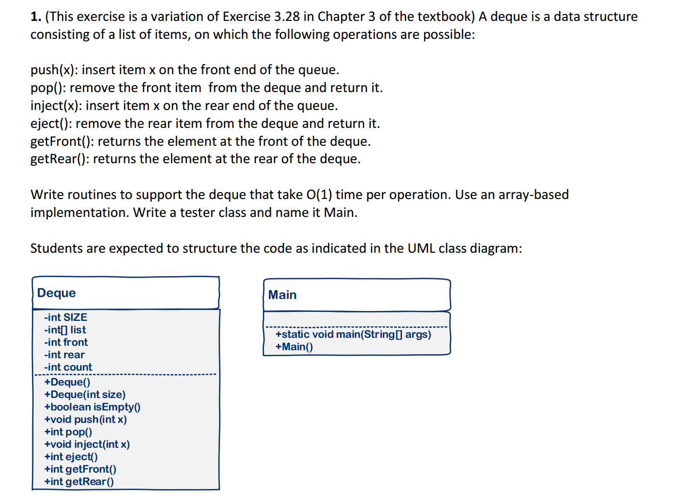 Solved 1. (This exercise is a variation of Exercise 3.28 in | Chegg.com