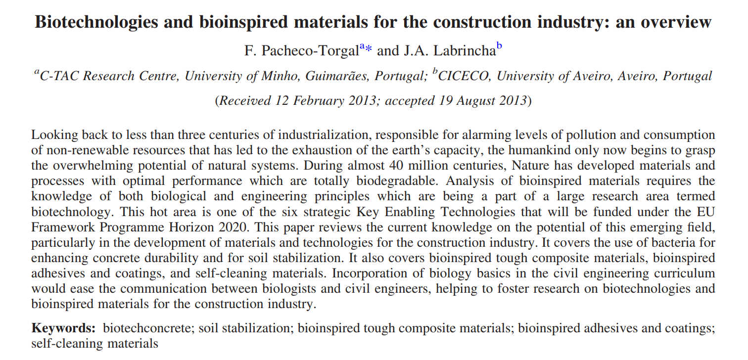 Biotechnologies and bioinspired materials for the | Chegg.com